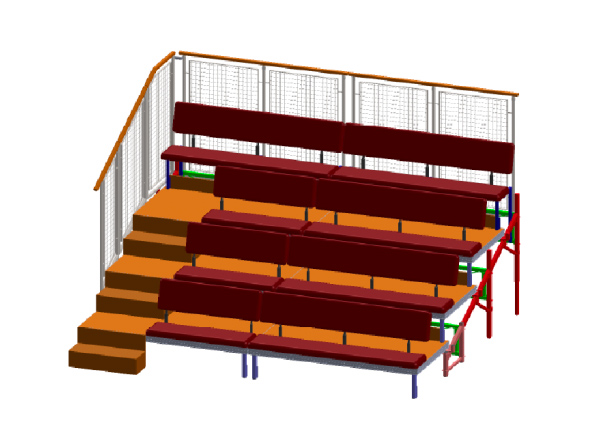 Gradin modulable pour événements - Moving Stage